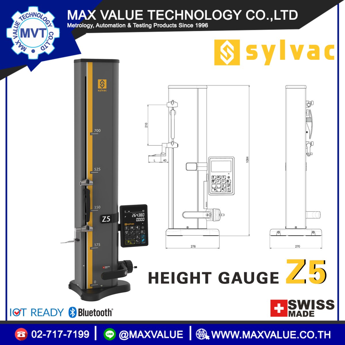 "SYLVAC" Height gauge Z5 - maxvalue