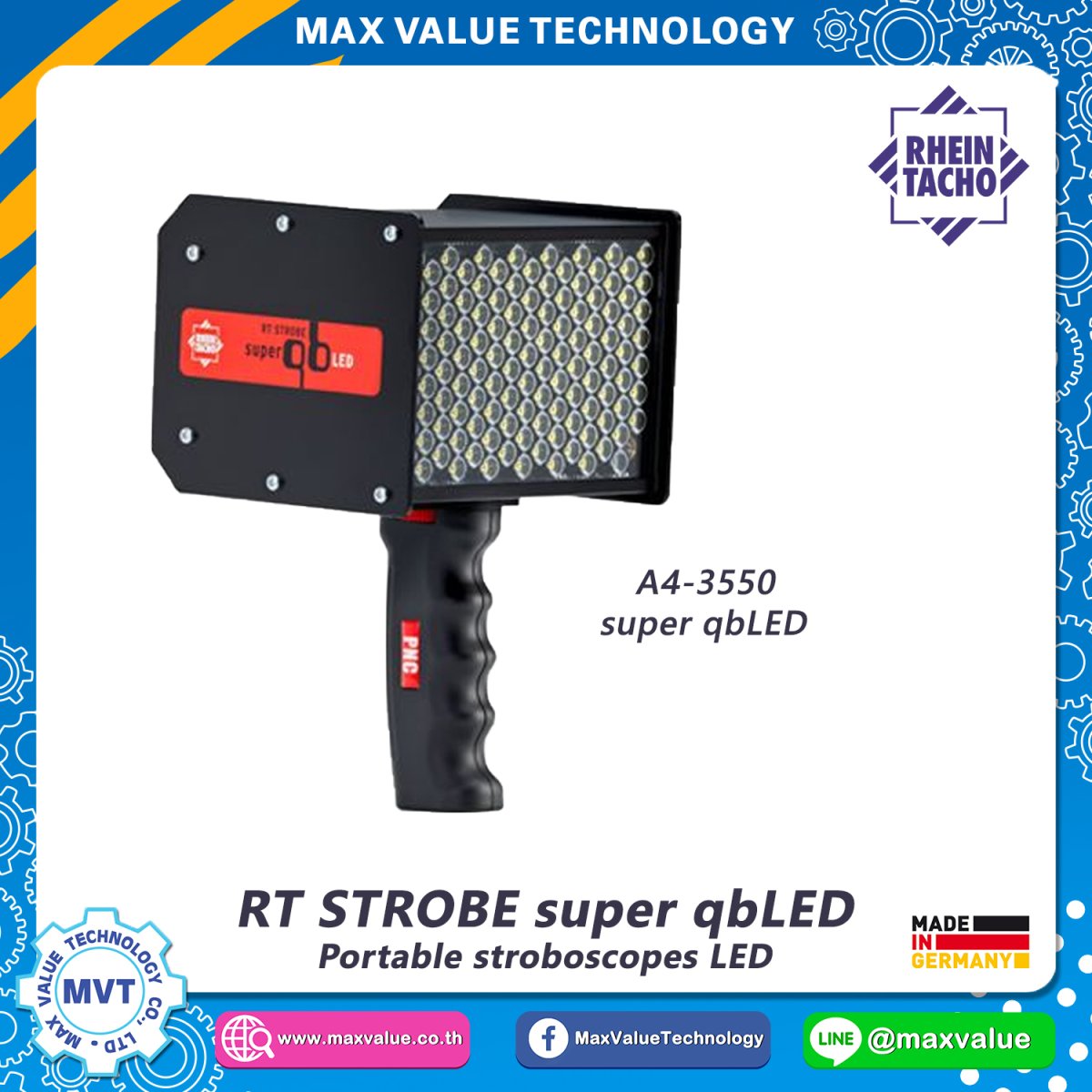 Portable stroboscope RT STROBE super qbLED - maxvalue