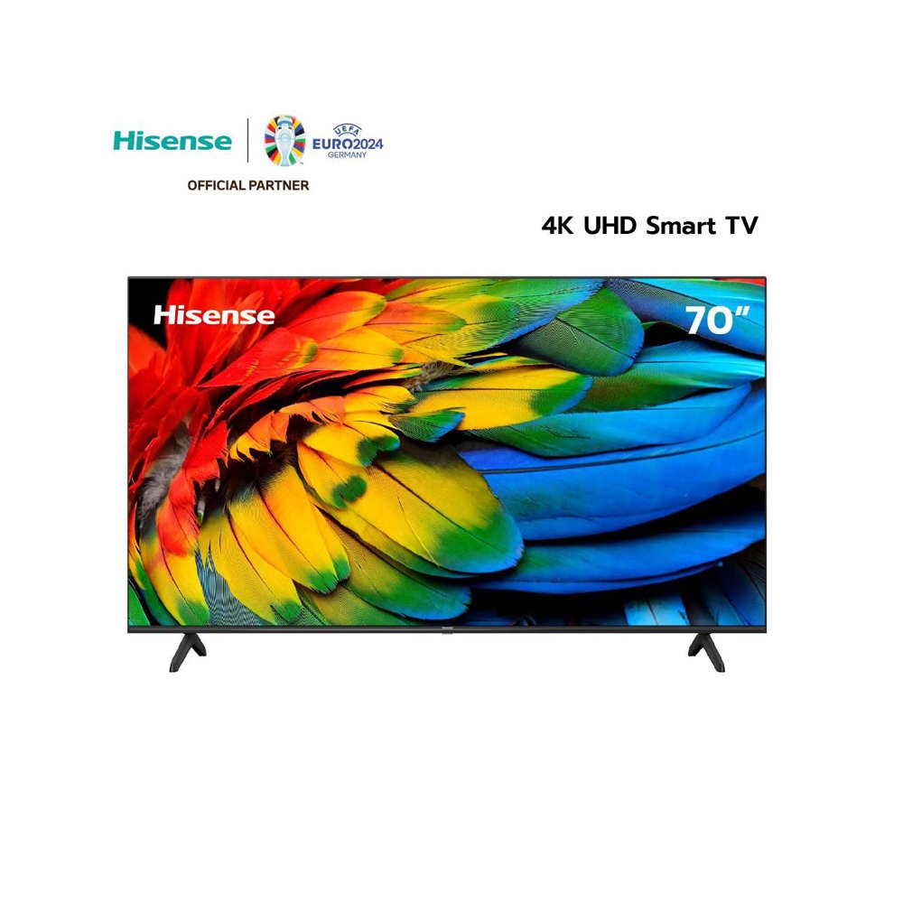 Hisense TV ทีวี 70" รุ่น 70E6K 4K UHD VIDAA Smart TV DVB-T2 USB2.0 HDMI ...
