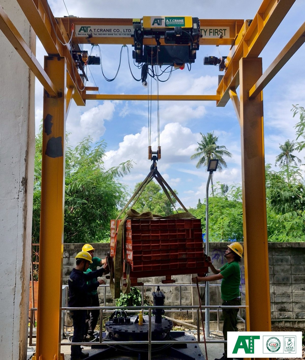 Load Test Procedure for E.O.T. crane 3.2 T.