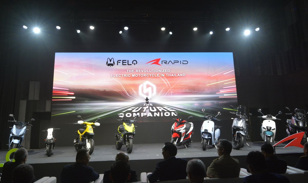 “สมาร์ทเทค”ปลุกกระแสมอเตอร์ไซค์ EV เปิดตัวมอเตอร์ไซค์ไฟฟ้าแบรนด์ FELO และ RAPID พร้อมกันรวดเดียว ...