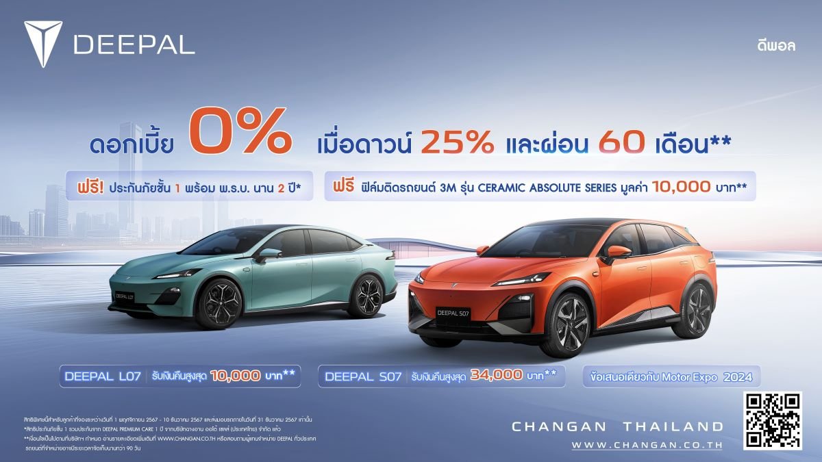 เคลียร์คัท! ดรามาลดราคา DEEPAL S07 ที่แท้เป็นแคมเปญในงาน Motor Expo 2024