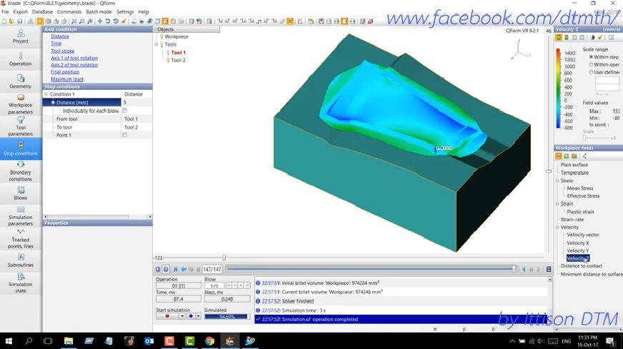 How to setup the forging simulation by QFORM VX8.2.1