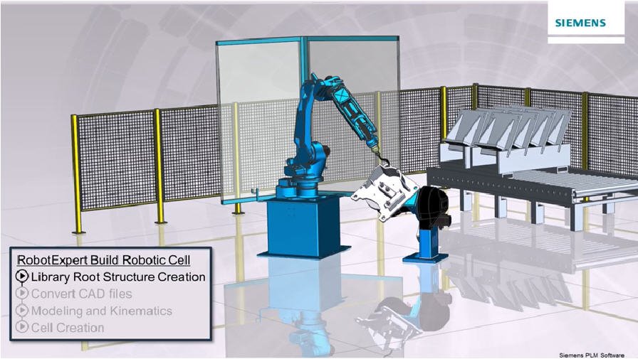 RobotExpert Build Robotic Cell 1 - Library Root Structure Creation ...