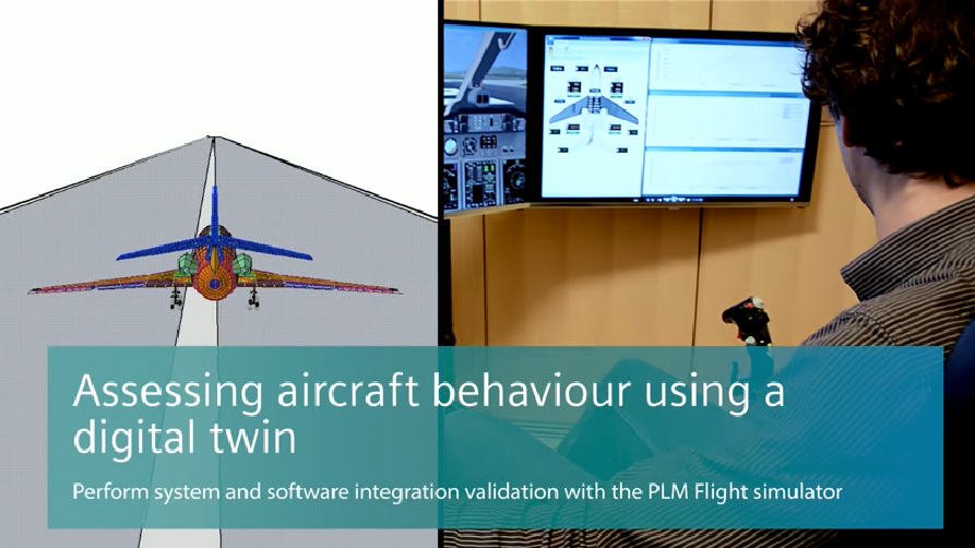 Simcenter Solutions - Assessing aircraft behavior using a digital twin