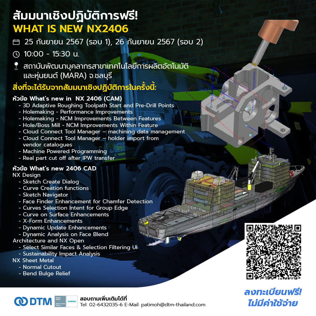 สัมมนาเชิงปฏิบัติการฟรี! WHAT IS NEW NX2406