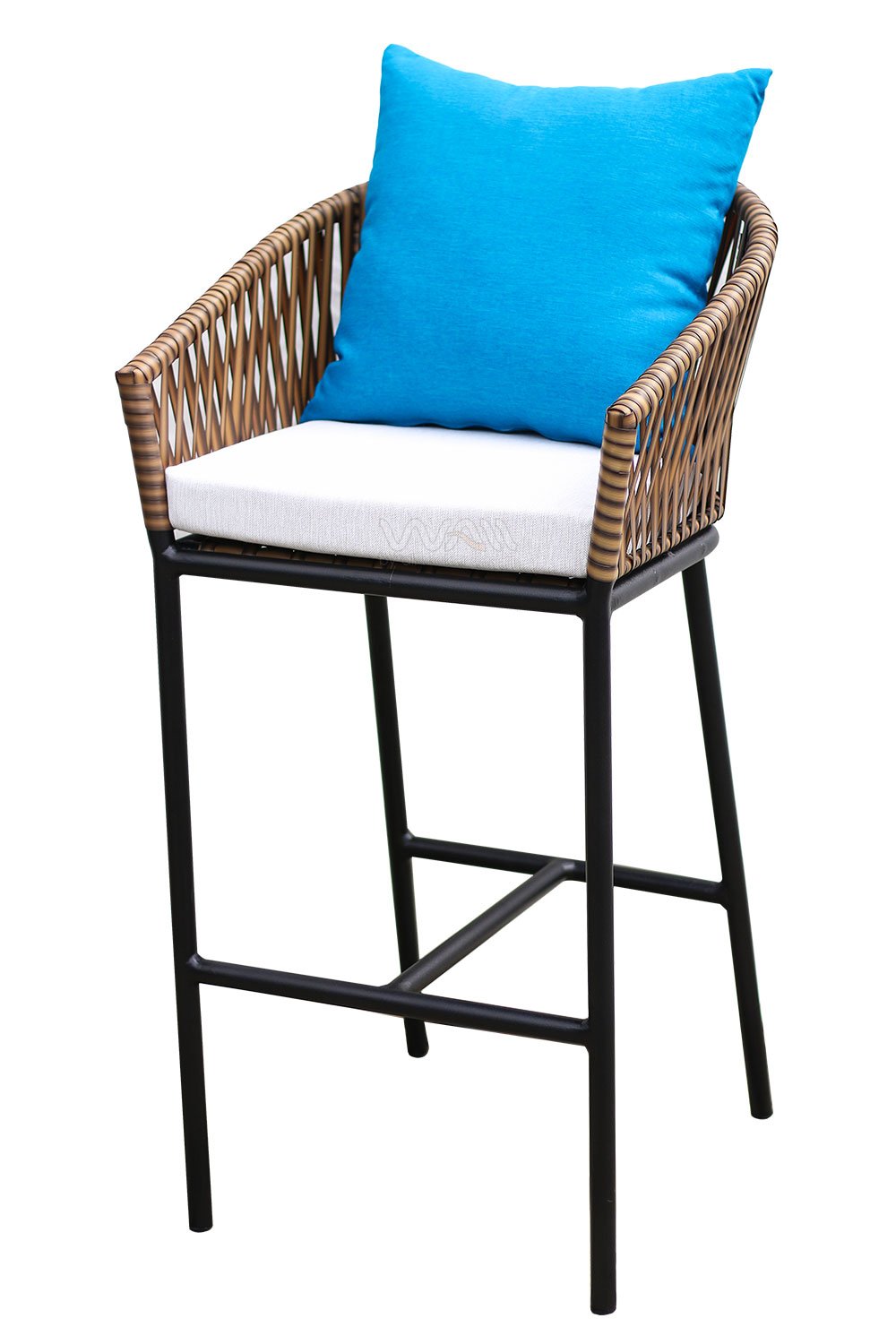 เก้าอี้บาร์หวายเทียม - allmakerdesign