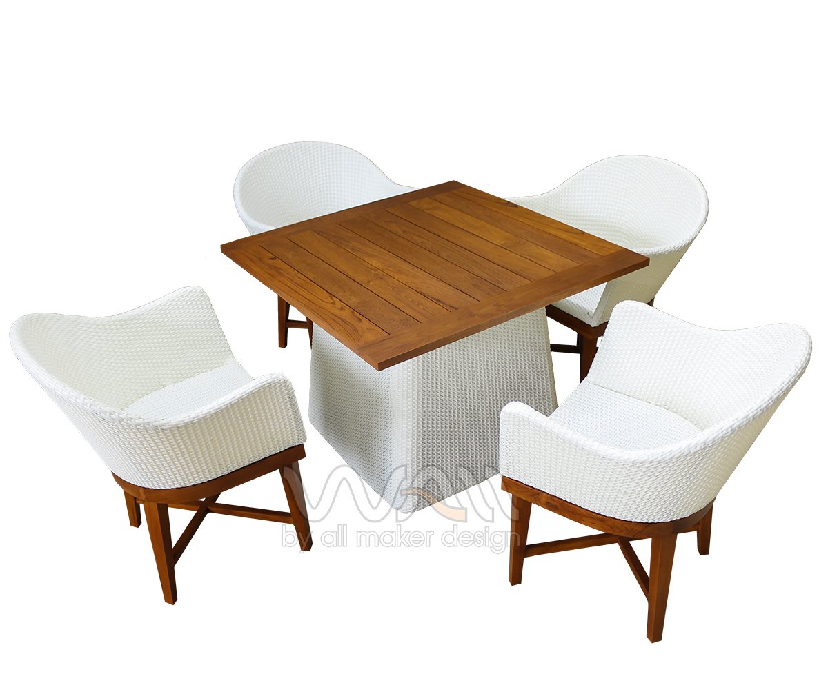 Rattan Dining set - allmakerdesign