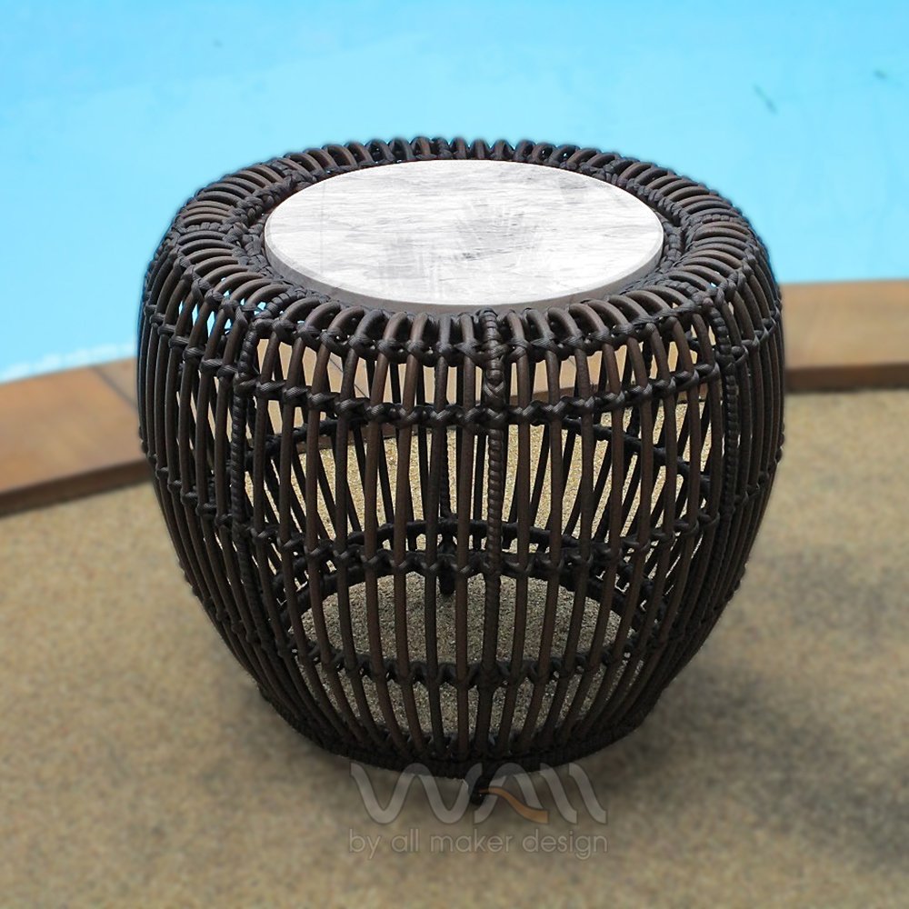 Rattan Side Table - allmakerdesign