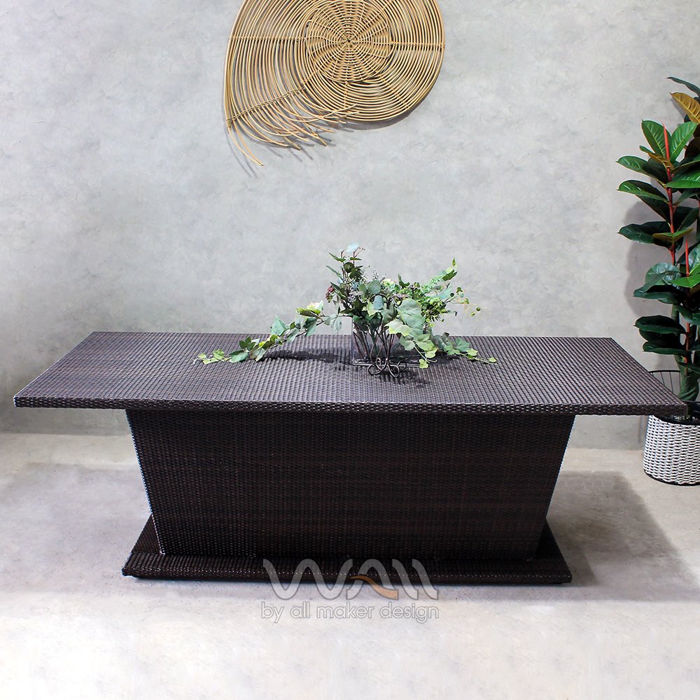Rattan Dining Table - allmakerdesign