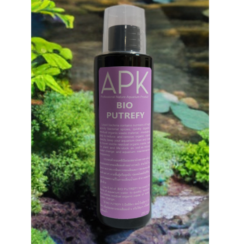 APK BIO PUTREFY 250cc.แบคทีเรียย่อยสลายไวหลายสายพันธุ์