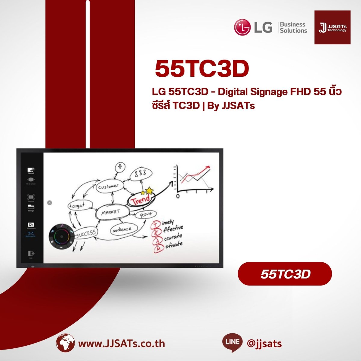LG 55TC3D – 55-inch FHD Digital Signage TC3D Series | By JJSATs