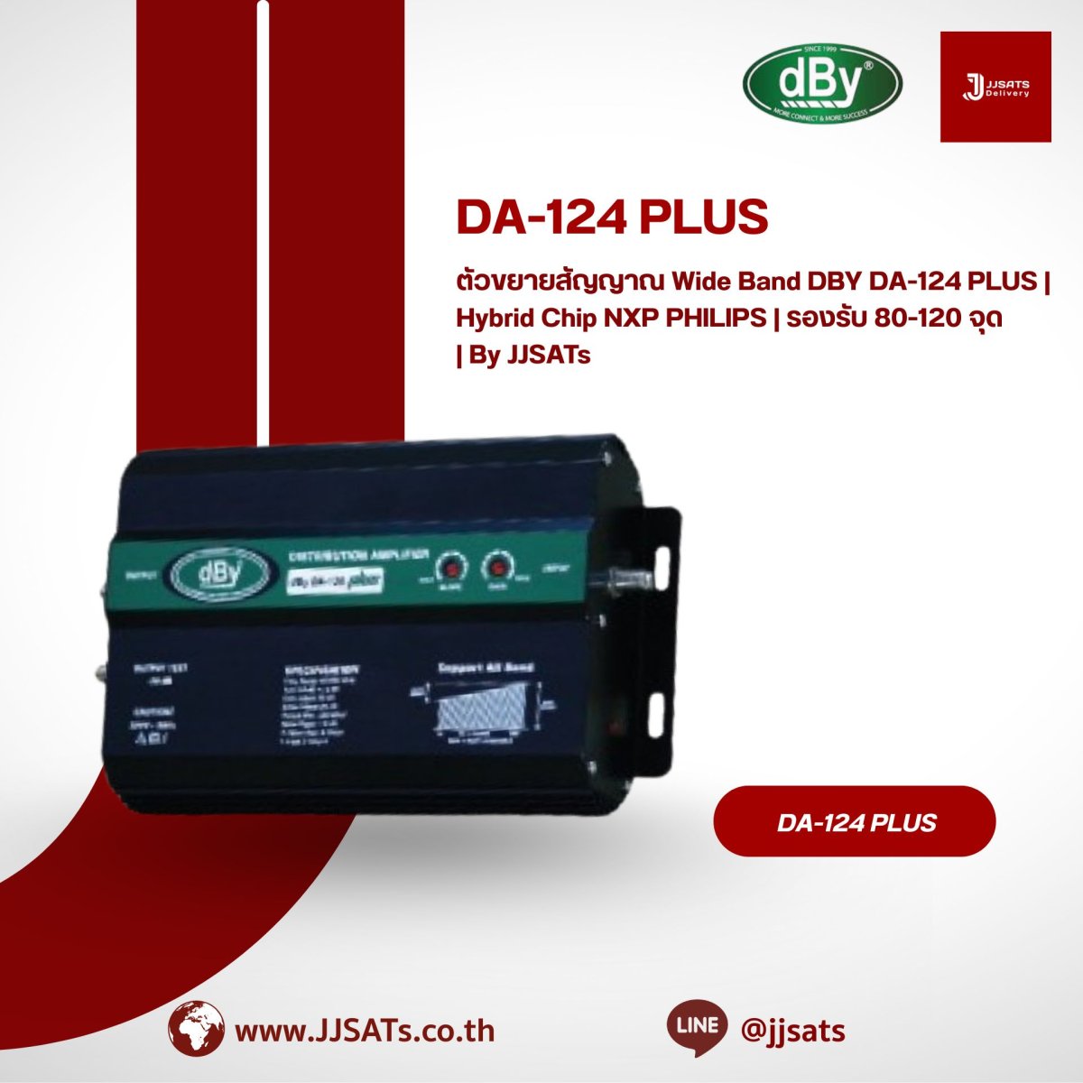 ตัวขยายสัญญาณ Wide Band DBY DA-124 PLUS | Hybrid Chip NXP PHILIPS ...