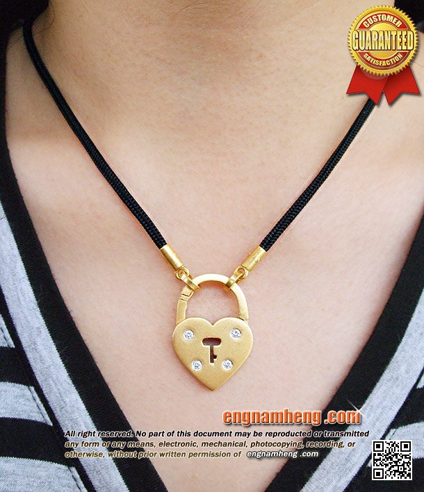 จี้เพชร จี้หัวใจประดับเพชรเบลเยี่ยม น้ำ 98 F-Color/VVS น้ำหนักเพชรรวม ...