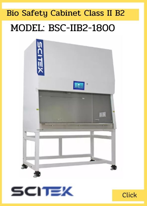 จำหน่าย Bio Safety Cabinet Class II B2 รุ่น BSC-IIB2-1800