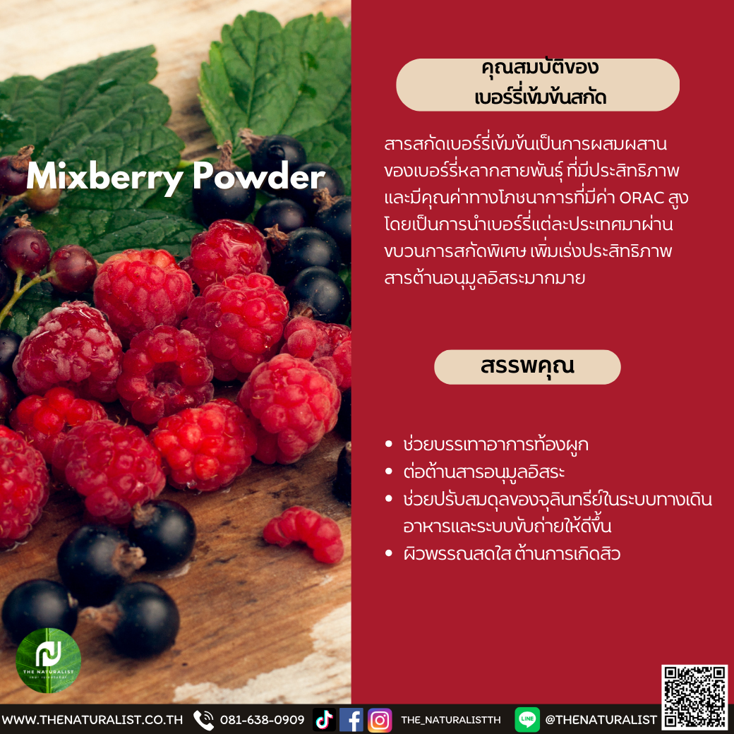 เบอร์รี่เข้มข้นสกัด - Mixberry Powder