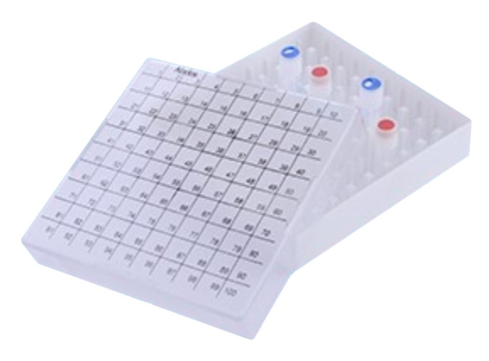 Cryo Box, PC, 100 Place, 133 x 133 x 54 mm mm, Freezer Compatible ...