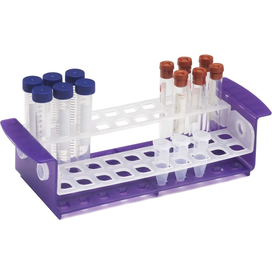 5/15mL/16mm Tube Rack, Rotating Shelves, 40-Place