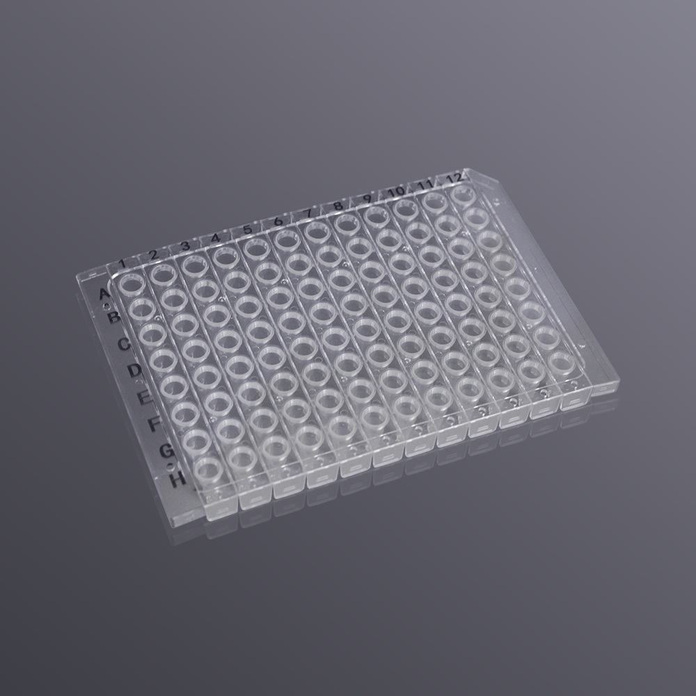 96 well PCR plate, Semi-skirted, clear, segmented - smartscience
