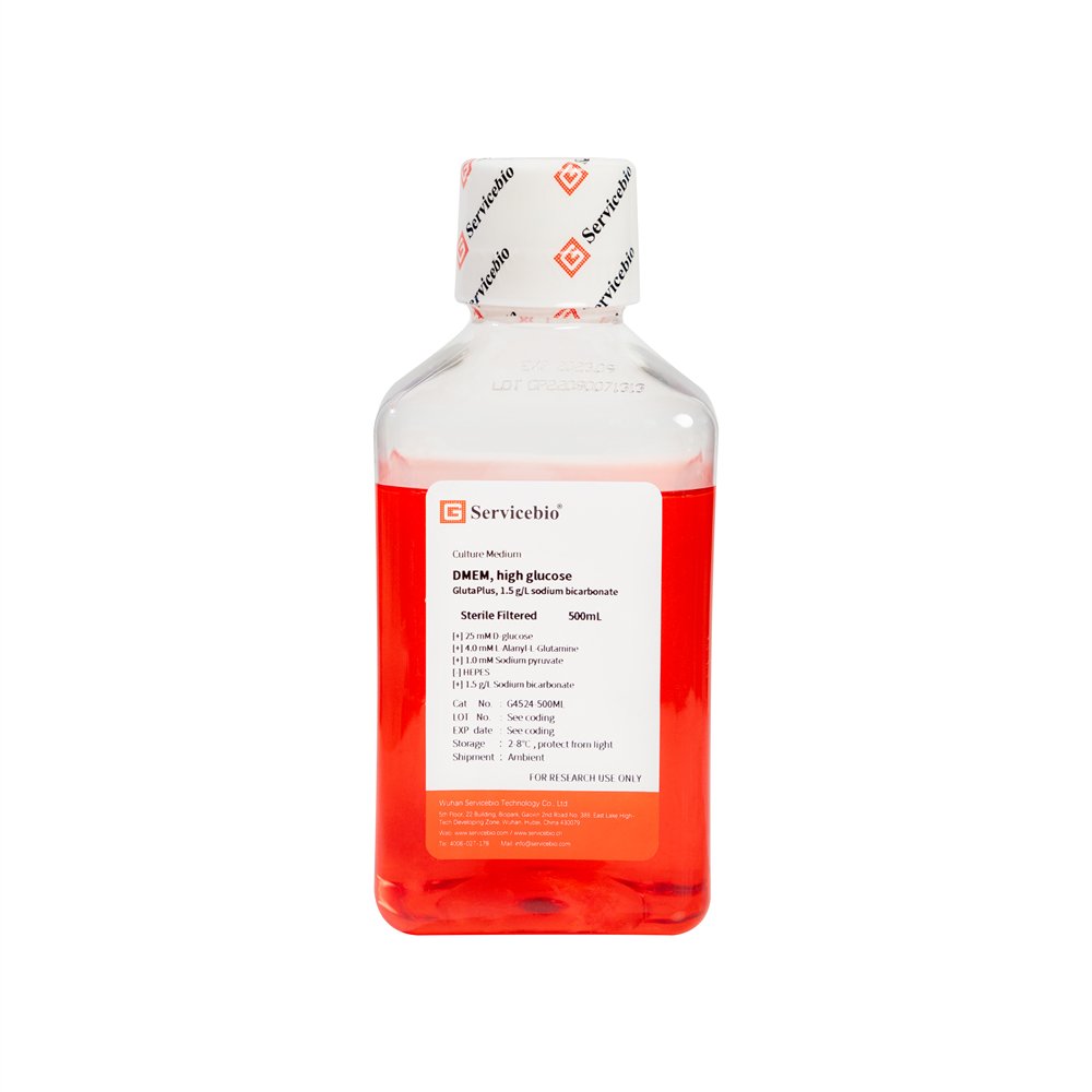 DMEM, high glucose, GlutaPlus, 1.5g/L sodium bicarbonate, 500 mL - smartscience