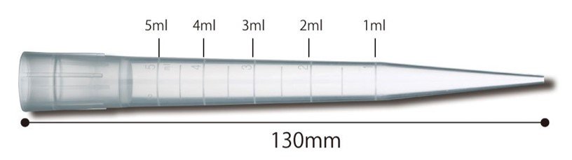 5000 uL pipette tips, Graduated, Natural