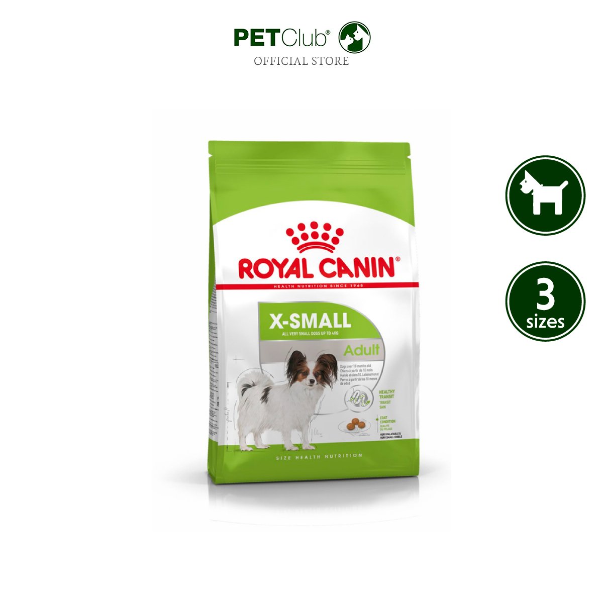Royal Canin X-Small Adult [500g.,1.5kg.,3kg.] - petclub