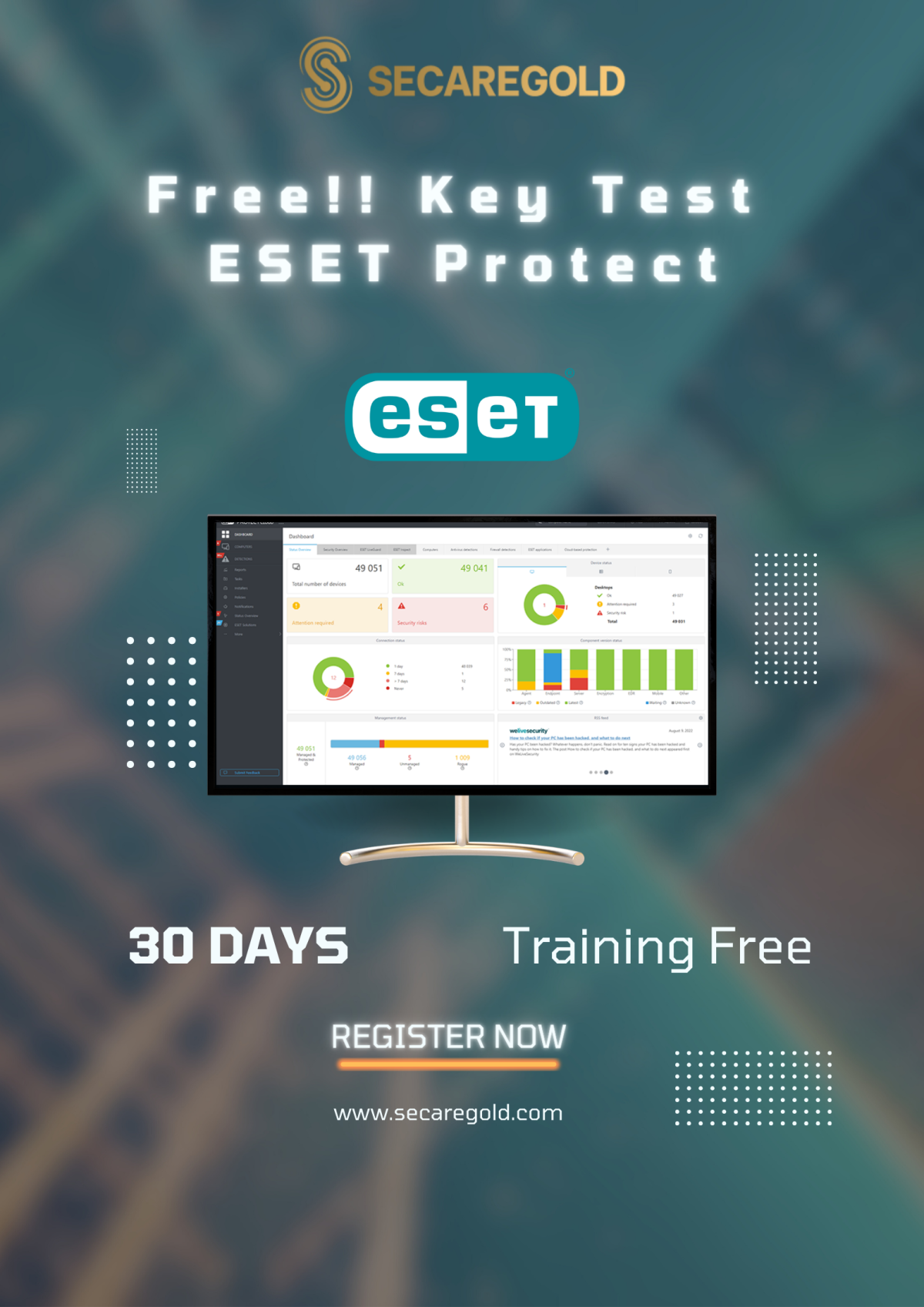 Free!! Key Test ESET Protect - 30 Days + Training