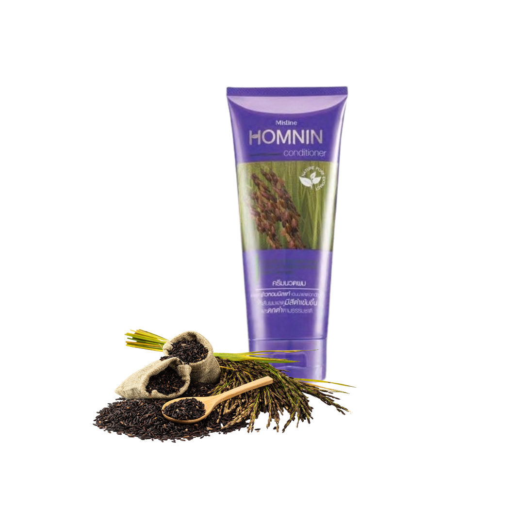 แชมพูและครีมนวดผม มิสทีน หอมนิล Mistine Homnin Shampoo and Conditioner