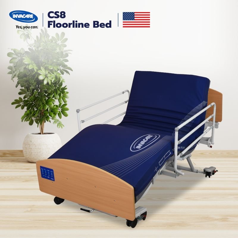 เตียงผู้สูงอายุไฟฟ้าดีไซน์ไม้ 8 ฟังก์ชั่นยี่ห้อ Invacare รุ่น CS8 ...