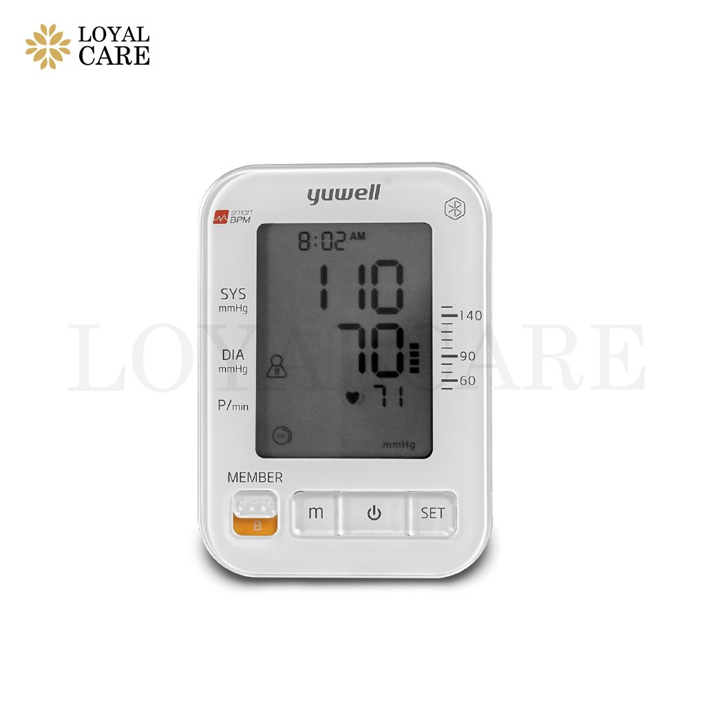 เครื่องวัดความดันโลหิต Yuwell รุ่น YE-680A เก็บข้อมูลแยกใช้งานได้ 2 คน ...
