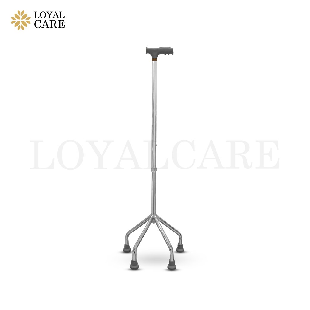 ไม้เท้าอลูมิเนียม 4 ขา (แบบหัวค้อน Four Point Cane) - theloyalcare