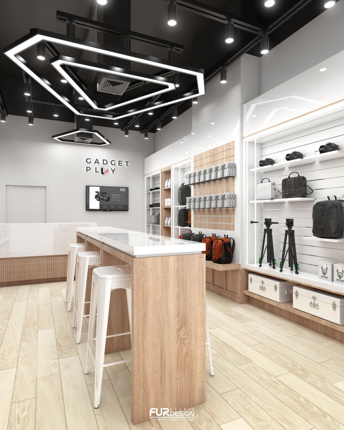 Design, manufacture and installation of stores: Gadget Play Store ...