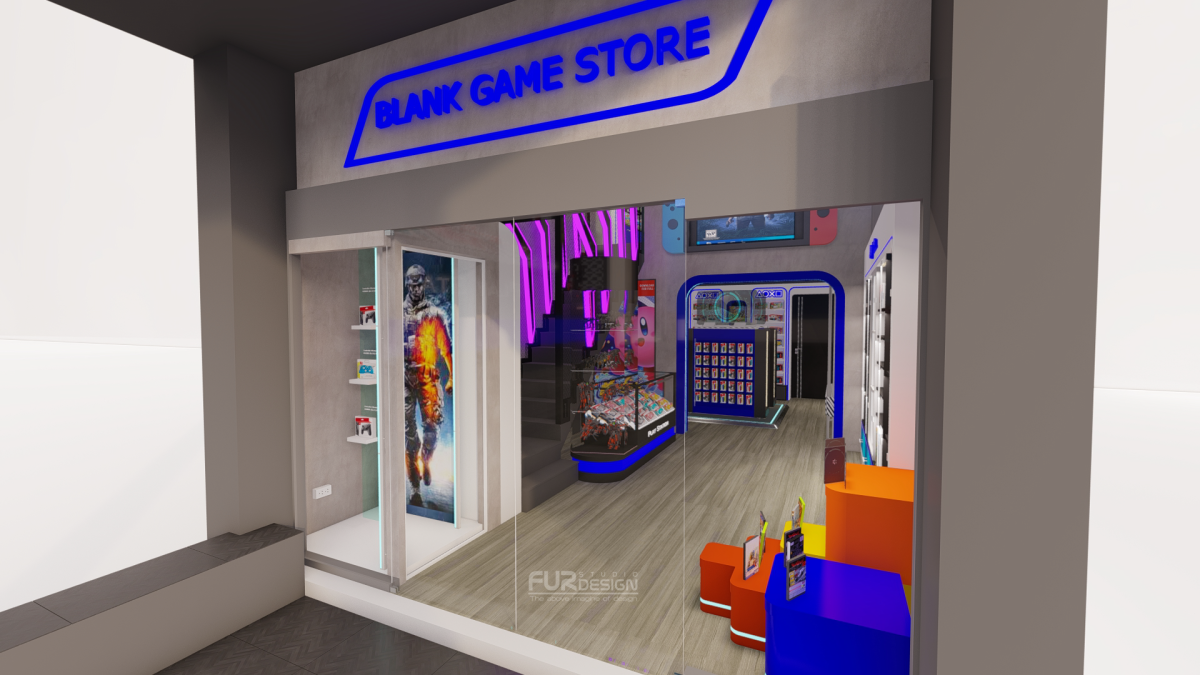 ออกแบบ ผลิต และติดตั้งร้าน : ร้าน Blank GameStore Shop เอกมัย กทม.