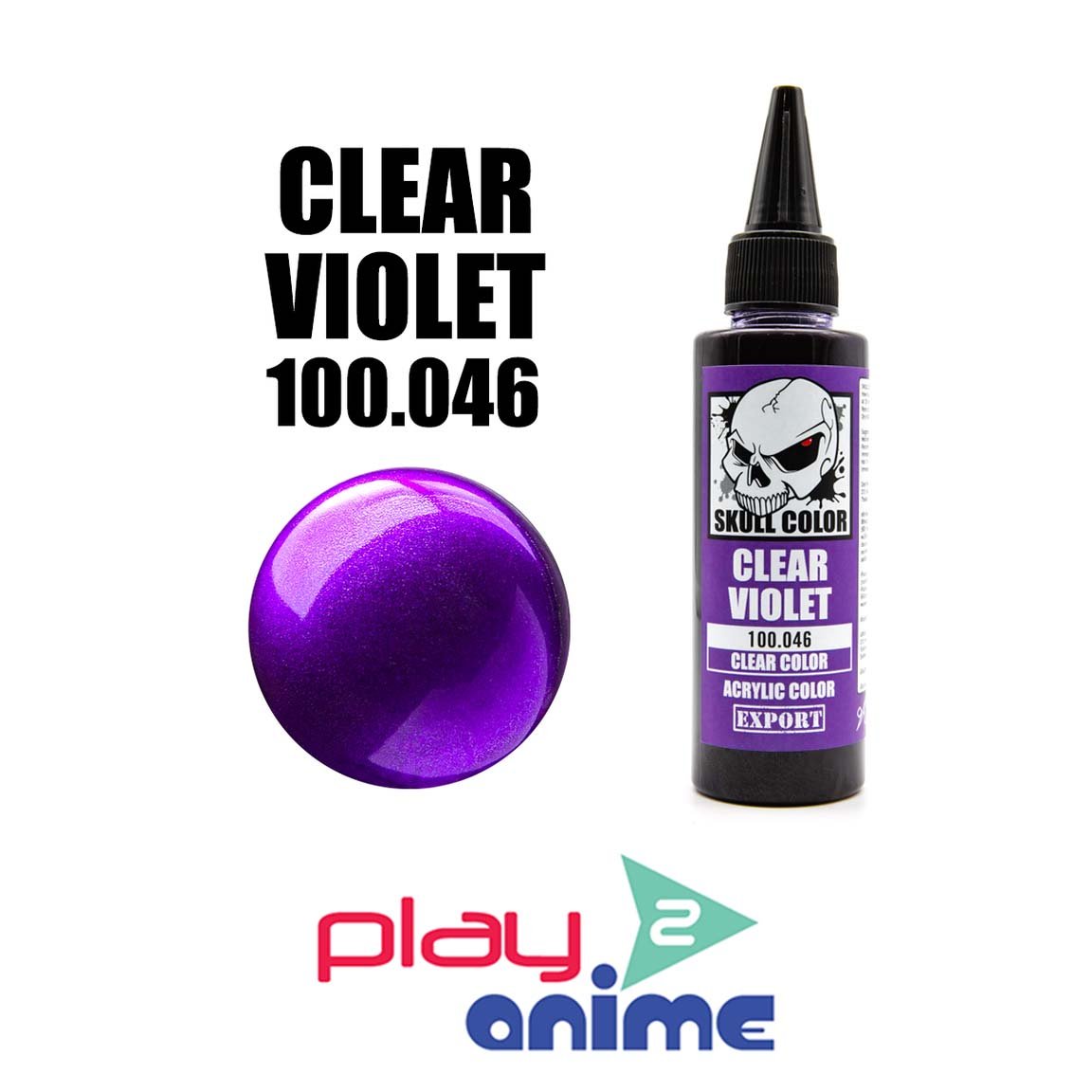 SKULL COLOR Clear Violet 100.046 - play2anime