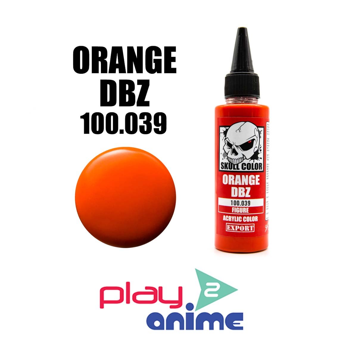 SKULL COLOR Orange DBZ 100.039