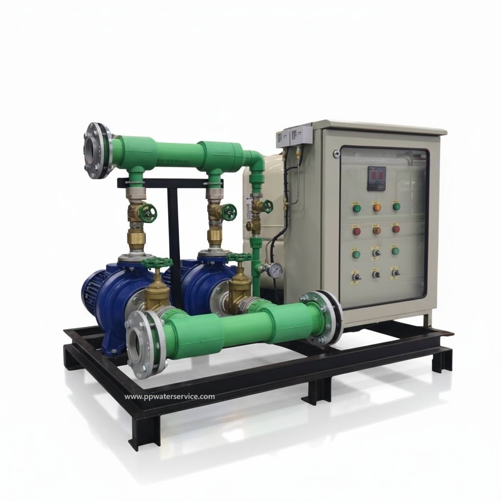 Boosterปั้มน้ำ VFD EBARA 3D40-200/5.5 7.5HP380V tank100L