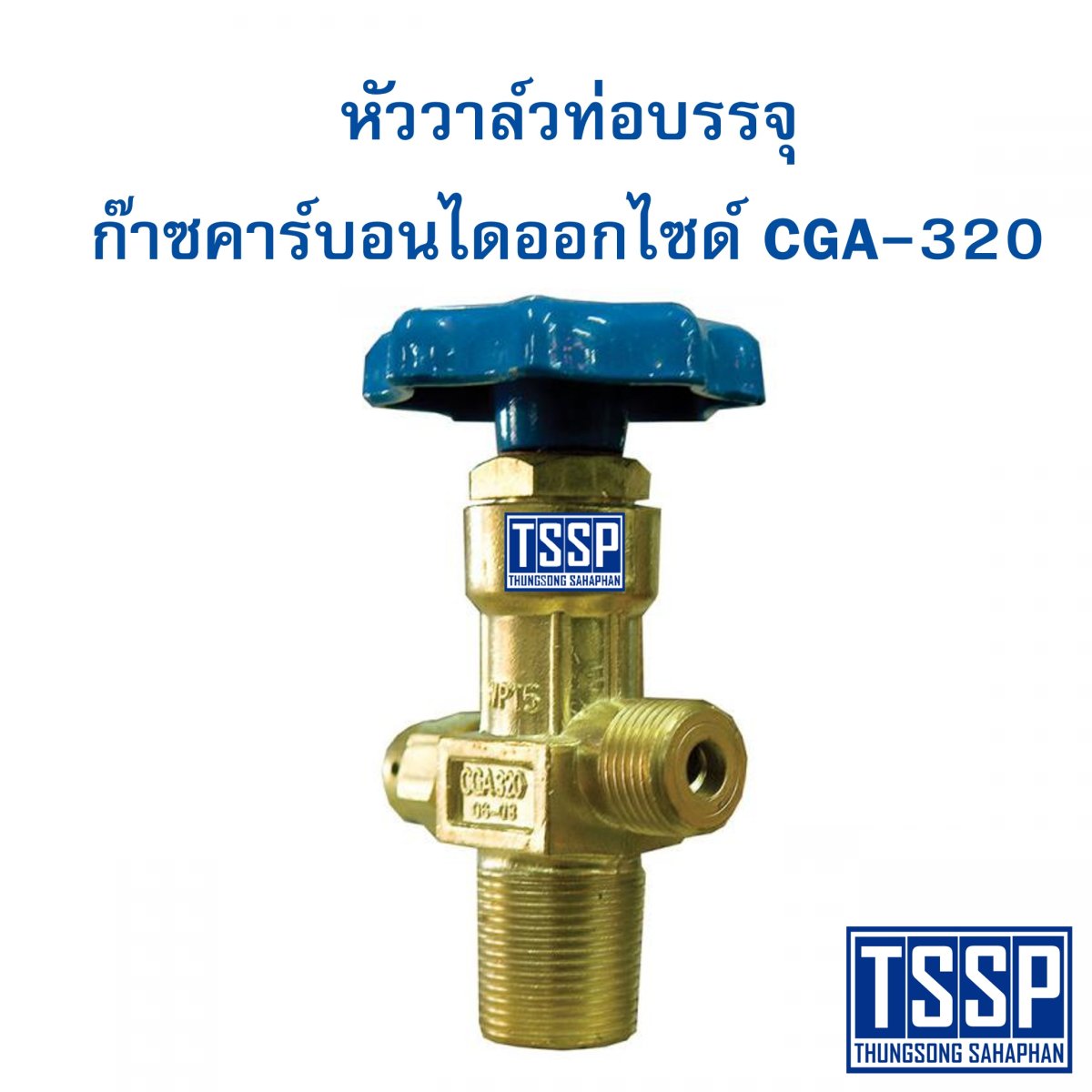 หัววาล์วท่อบรรจุก๊าซคาร์บอนไดออกไซด์ CGA-320 - tssp1982