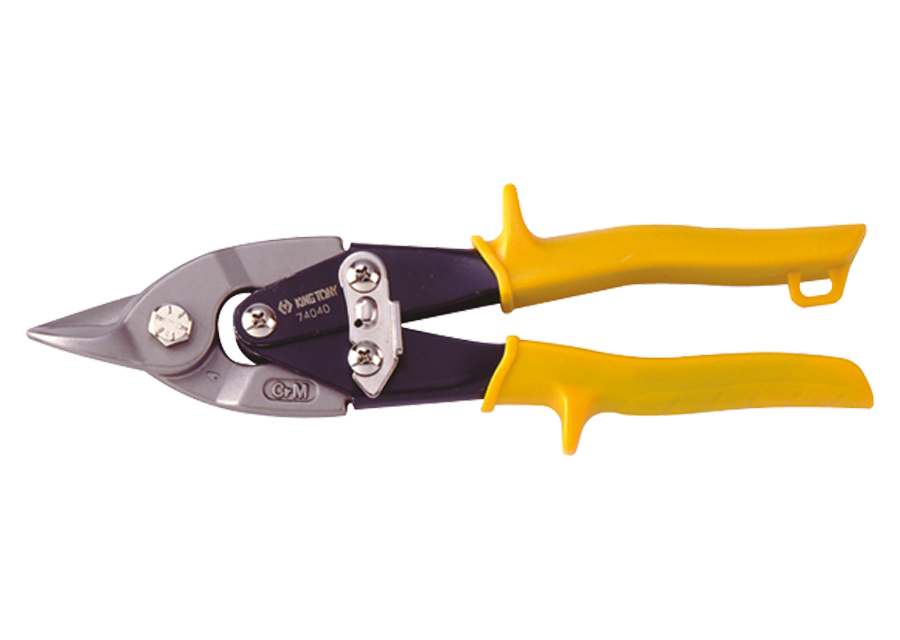 KINGTONY 74040 กรรไกรตัดสังกะสี (ตัดตรงปากสั้น) - tp-toolsshop