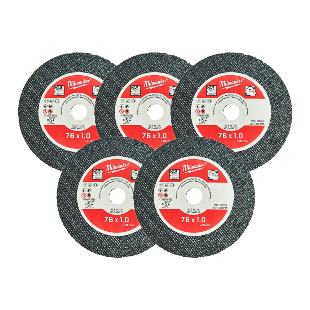 MILWAUKEE ใบตัดเหล็ก 3 นิ้ว (5ใบ) รุ่น 4932464717