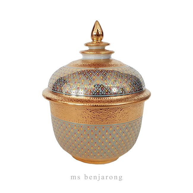 Bowl 4" Benjarong Gold - msbenjarong