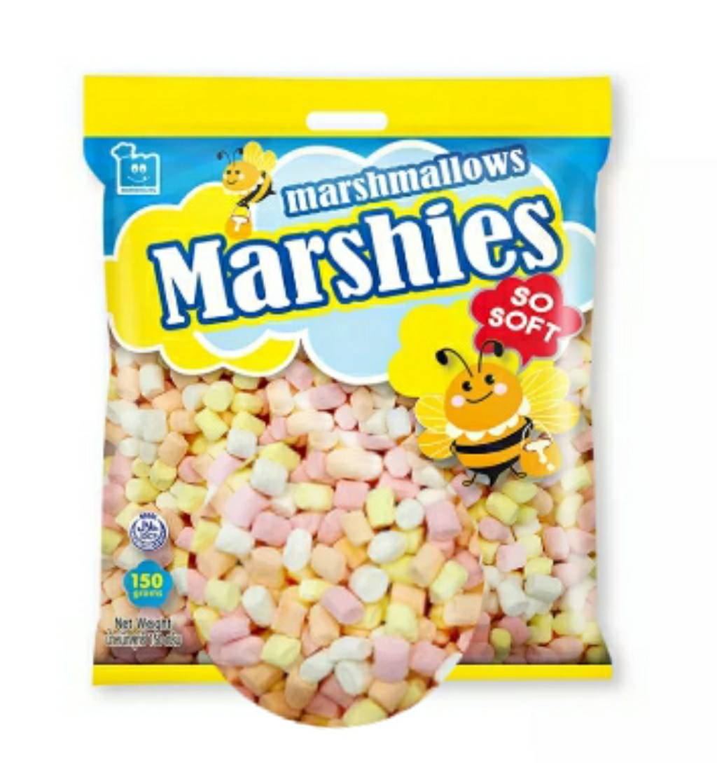 Markenburg Medium mixed color Marshmallows 150 g - bakeryland
