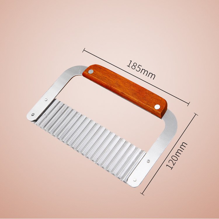 Steel Waved Scraper 185x130mm - bakeryland