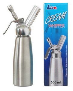 LIZA Cream Whipper with Aluminium Head 0.5 Liter