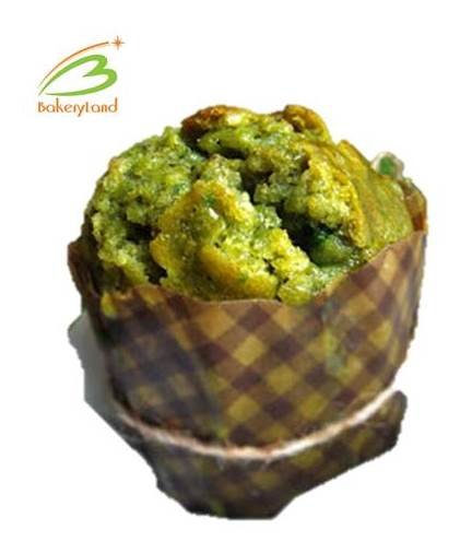 มัฟฟิน ชาเขียว ถั่วแดง (Green Tea and Red Bean Muffin) - bakeryland