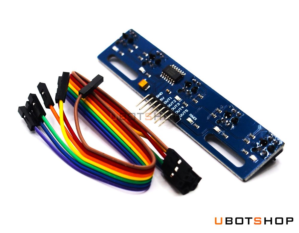 5 Channel Infrared Detection Tracing Photoelectric Sensor TCRT5000L ...