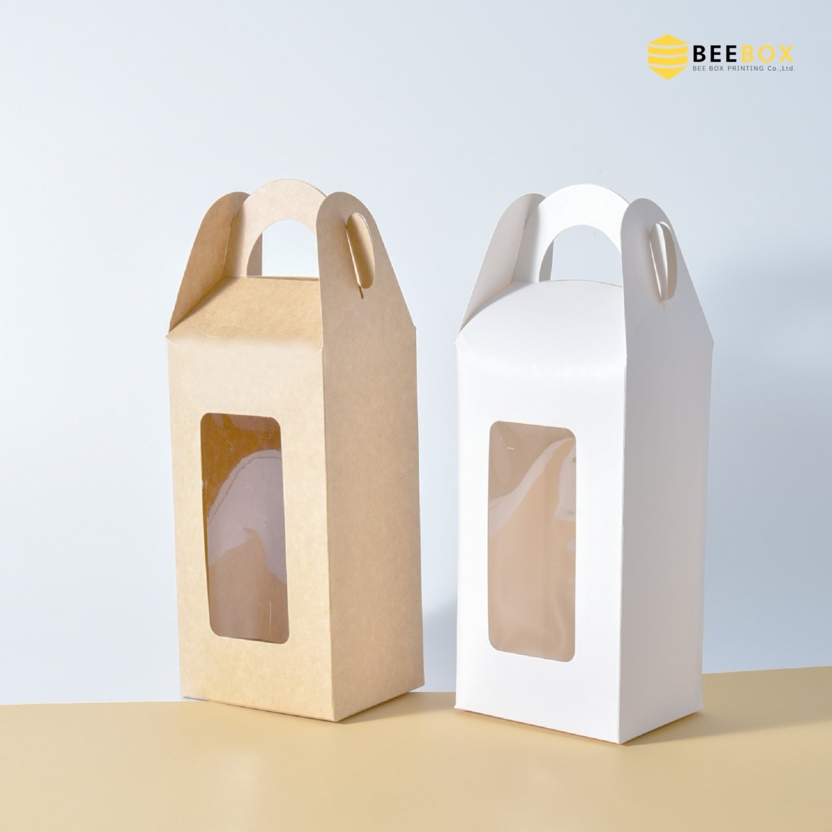 กล่องหูหิ้ว ไซส์ M น้ำตาล - beeboxpp