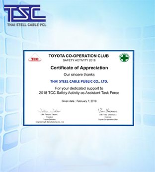 2018 TCC SAFETY ACTIVITY CERTIFICATE - tscpcl