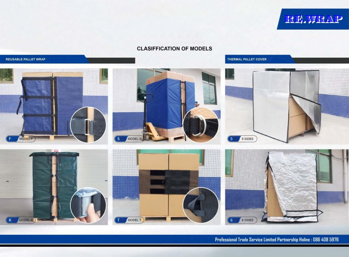 ตาข่ายพันพาเลท แบบใช้ซ้ำ RE.Wrap : Reuseable Pallet Wrap - pro-tradeservice