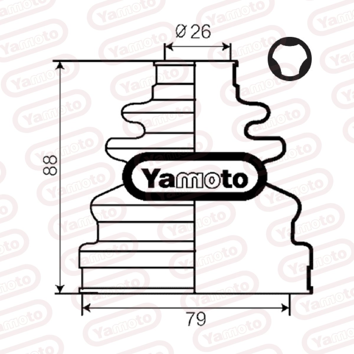 DRIVE SHAFT BOOT - INNER - yamotorubber