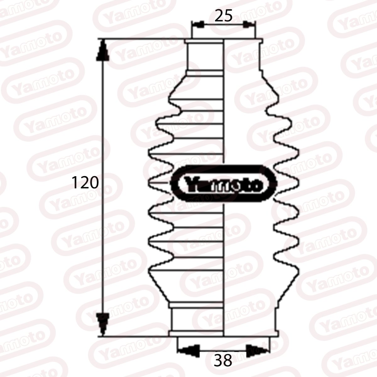 STEERING GEAR BOOT NO.2 - yamotorubber